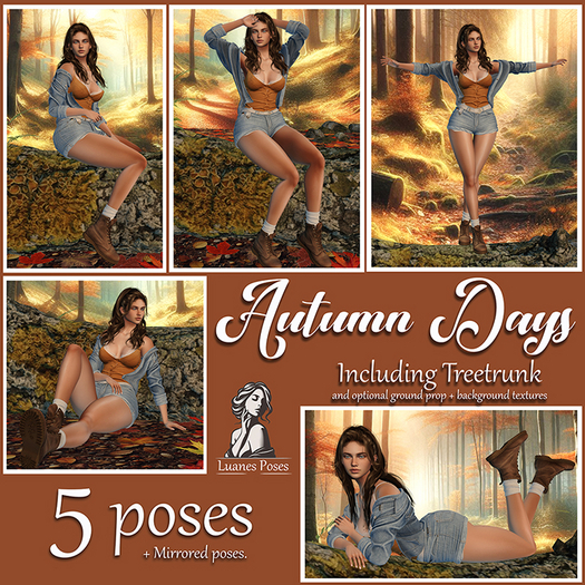 Second Life Marketplace - Luanes Poses - Autumn Days
